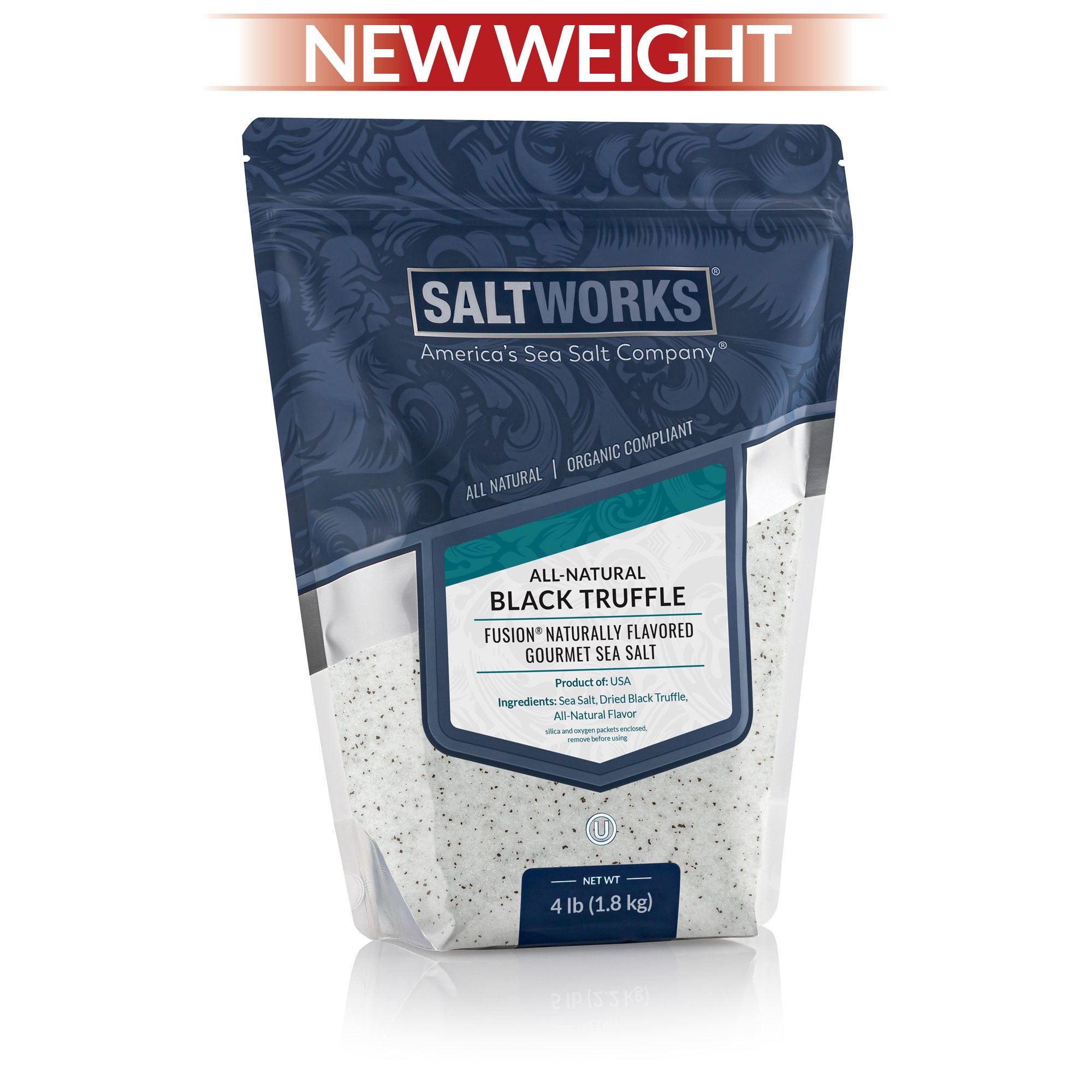 Bulk Natural Black Truffle Salt by Fusion® - 4 lb bag | SaltWorks®