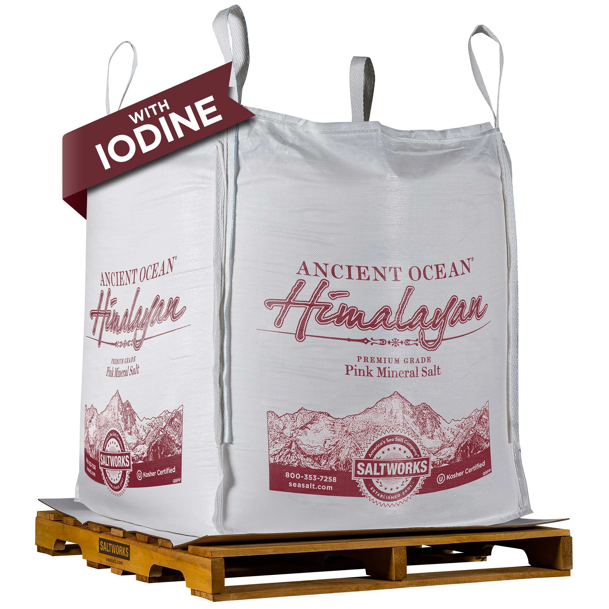 Ancient Ocean® Iodized Himalayan Pink Salt Bulk (Coarse Grain) - 2200 ...