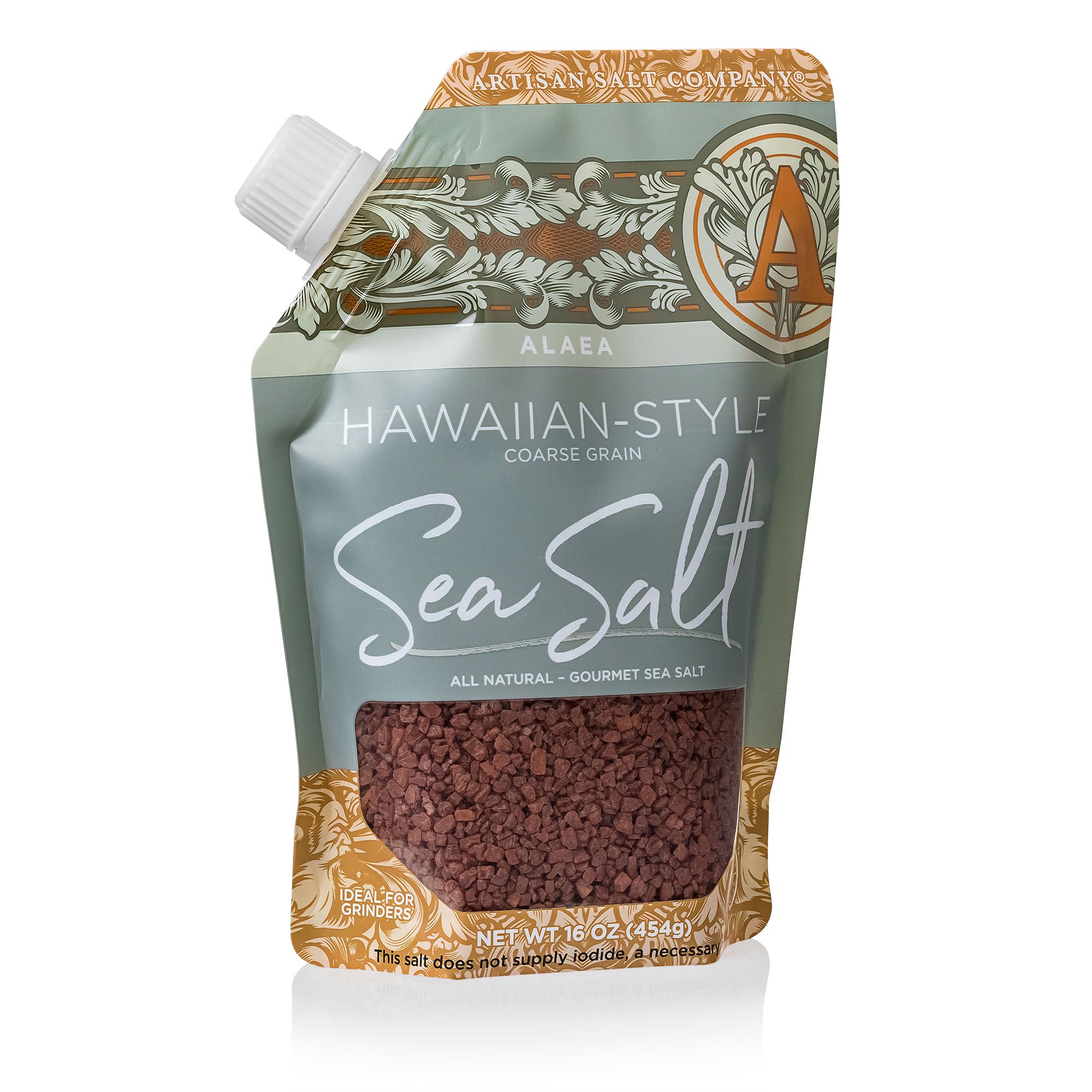 Alaea Hawaiian Style Sea Salt (Coarse Grain) | Pour Spout Pouch ...