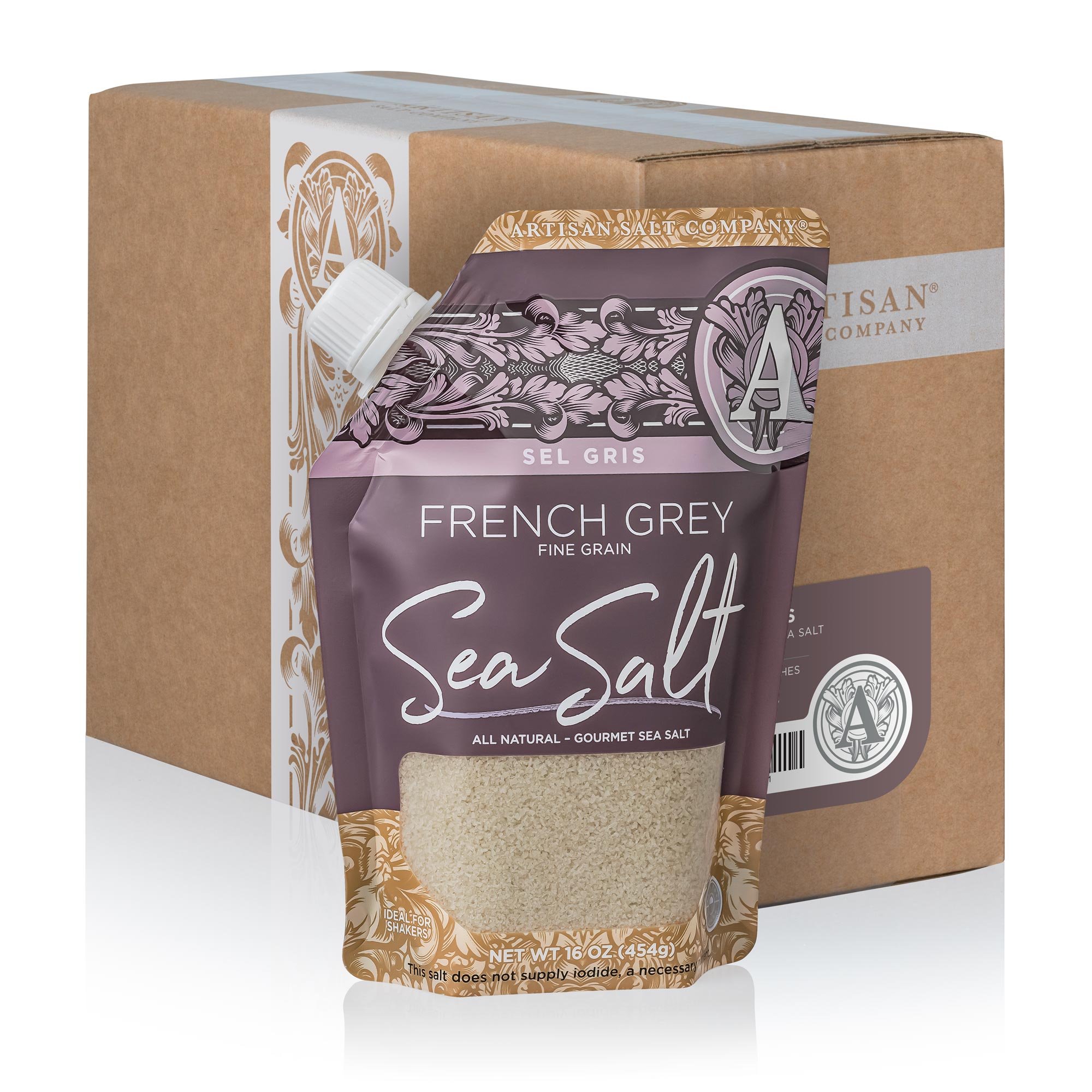 Sel Gris French Grey Sea Salt (Fine Grain) - Pour Spout Pouch ...