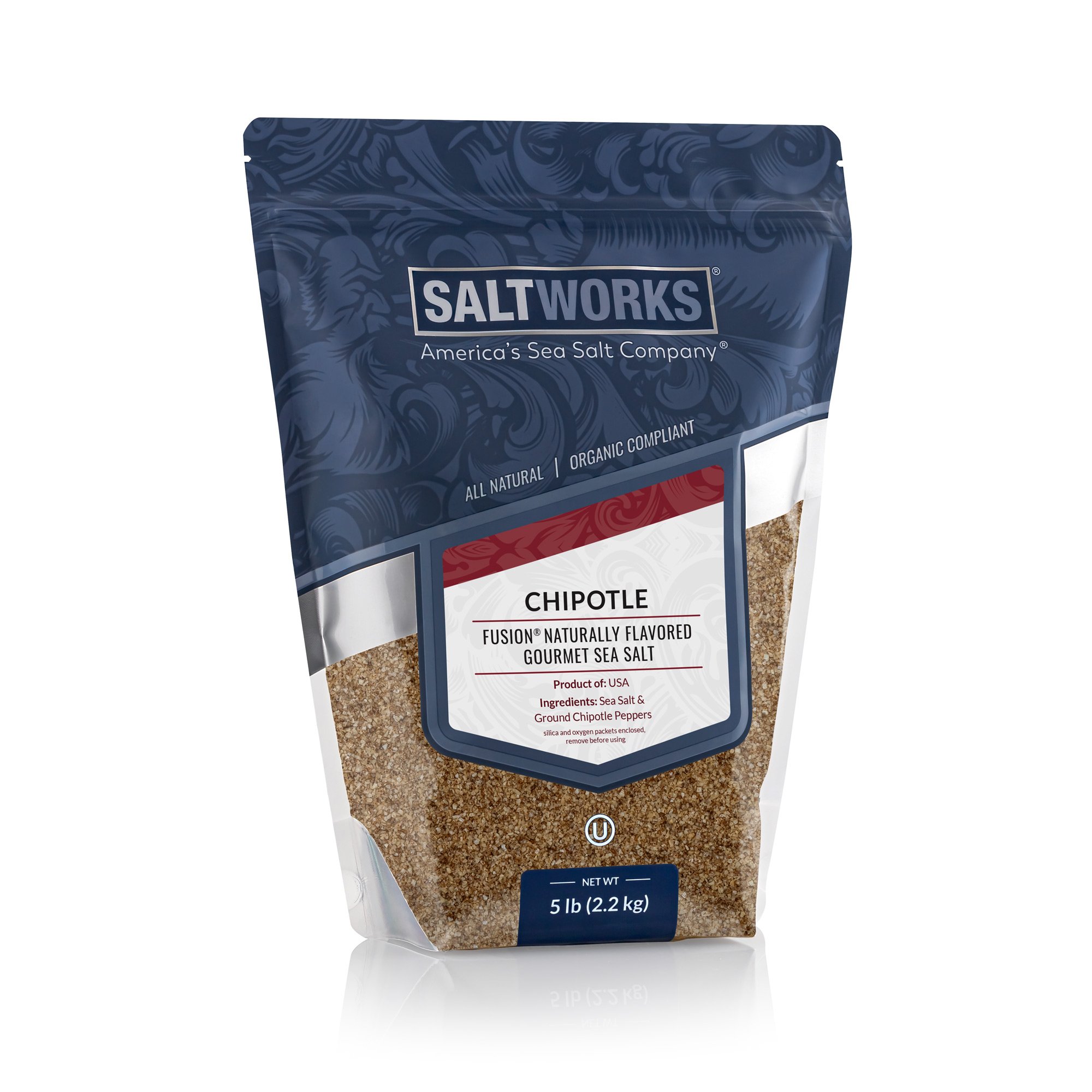 Bulk Chipotle Salt by Fusion® - 5 lb Bag | SaltWorks®