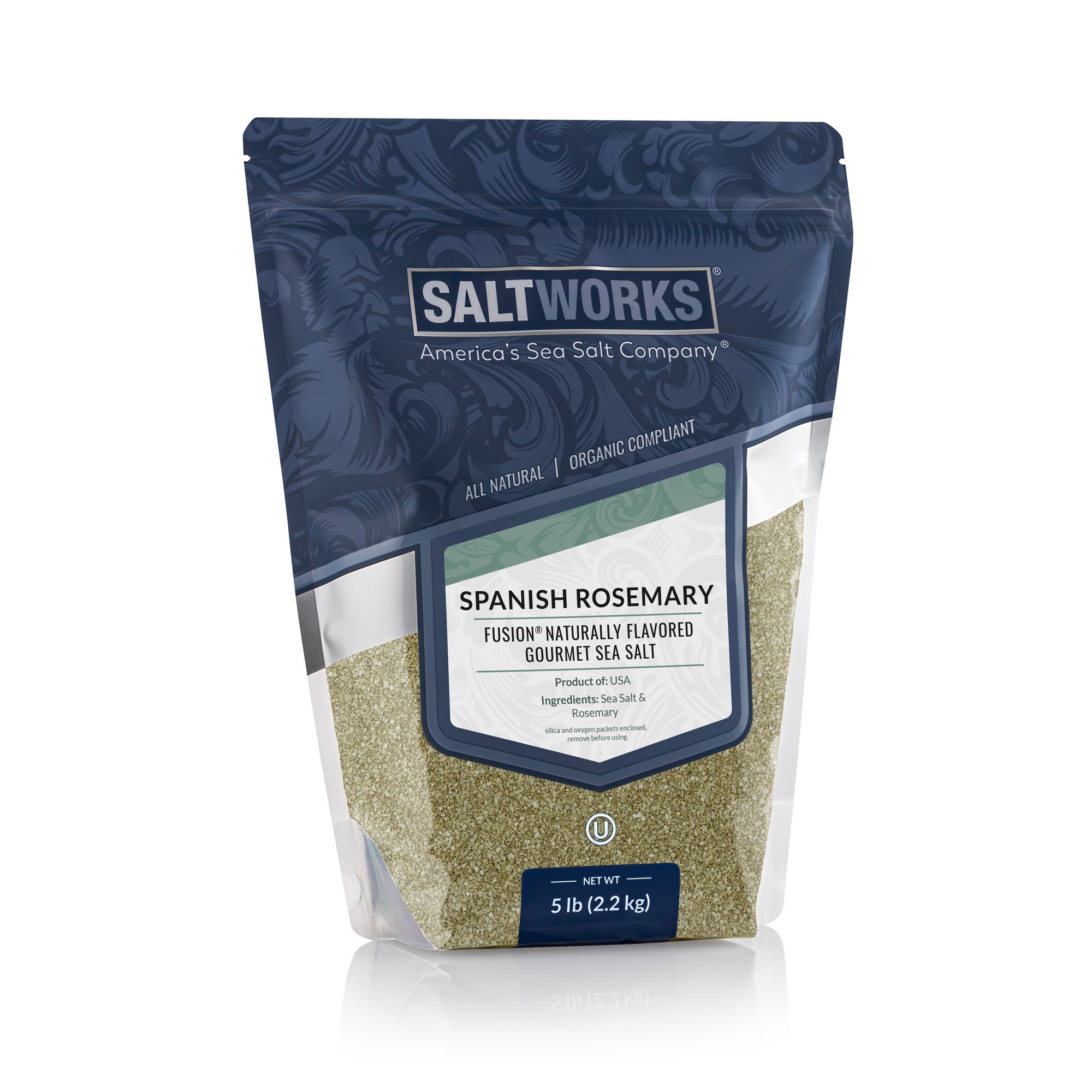 Bulk Rosemary Salt by Fusion® - 5 lb Bag | SaltWorks®