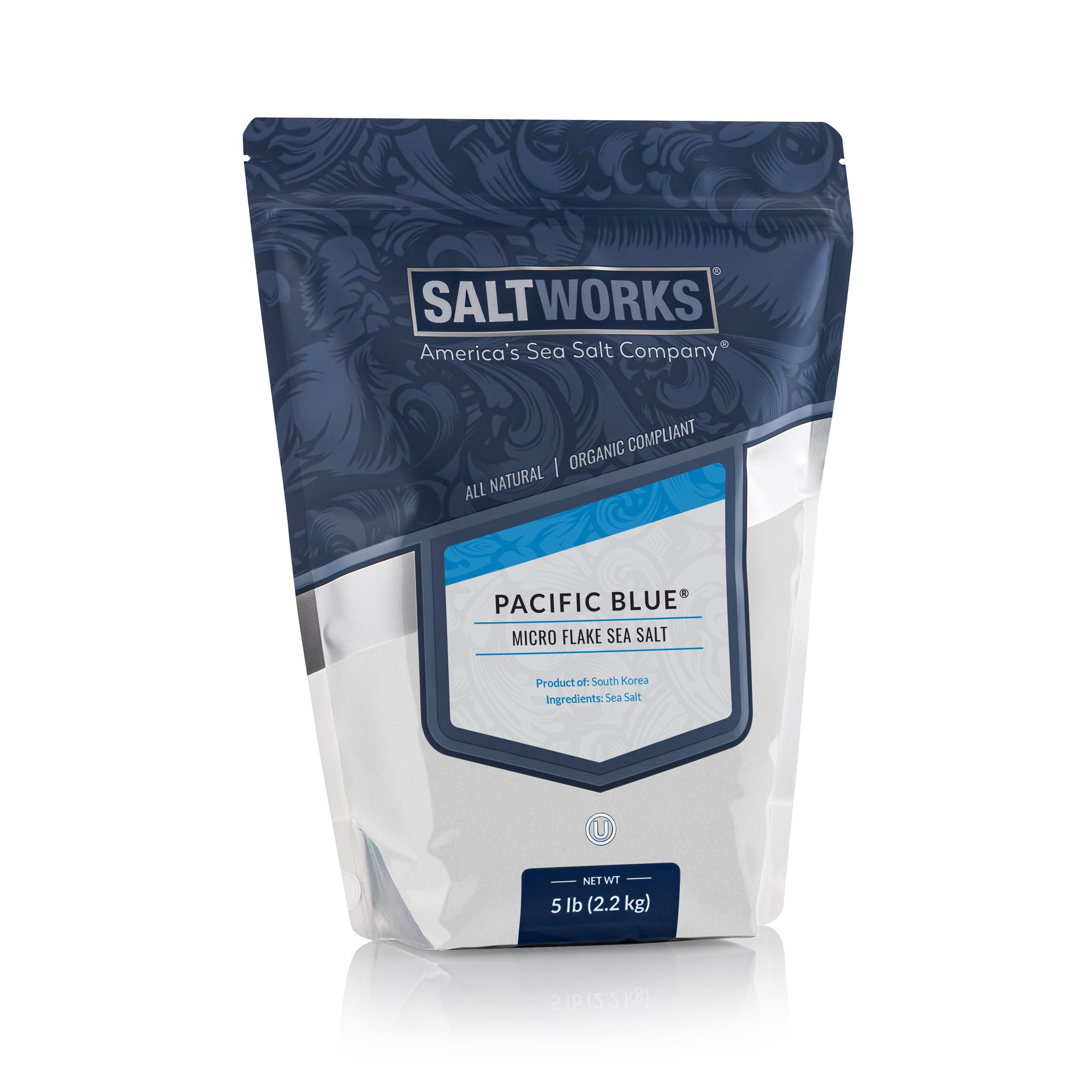 Pacific Blue® Flake Sea Salt Bulk (Micro Flake) - 5 lb Bag | SaltWorks®